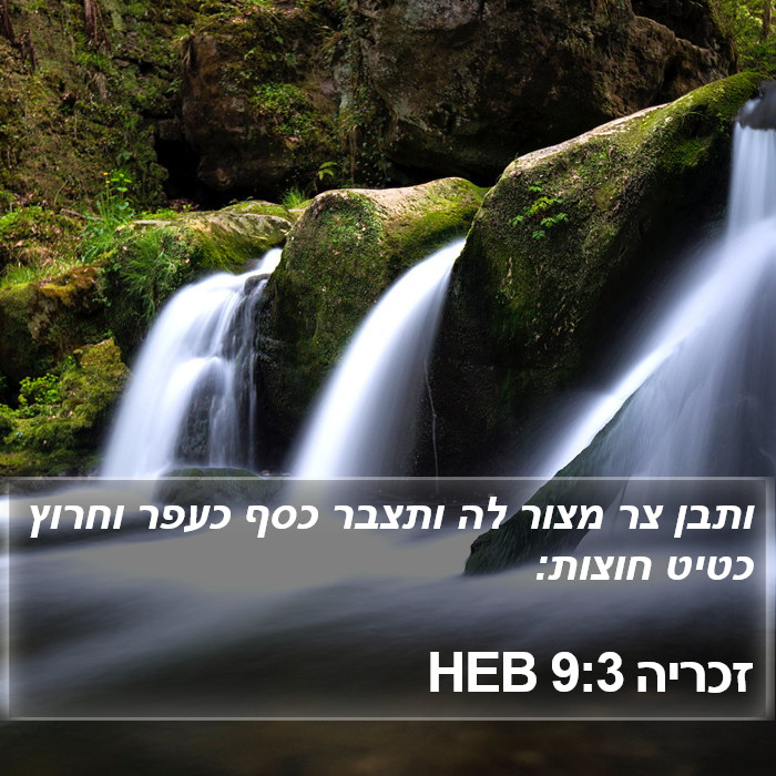זכריה 9:3 HEB - ותבן צר מצור לה ותצבר כסף